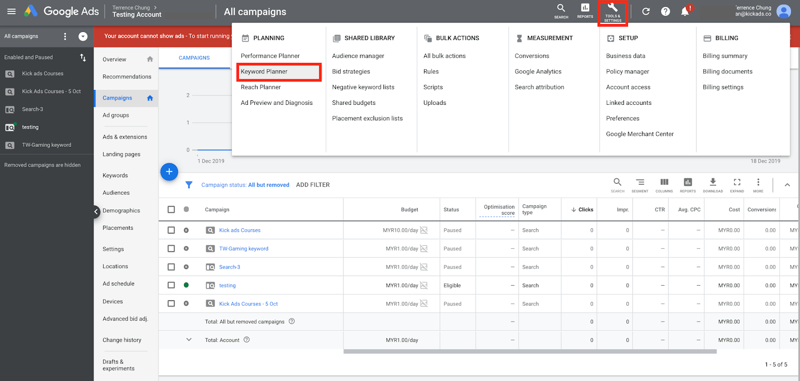 The Ultimate Guide for SEM Campaign Setup - Kick Ads